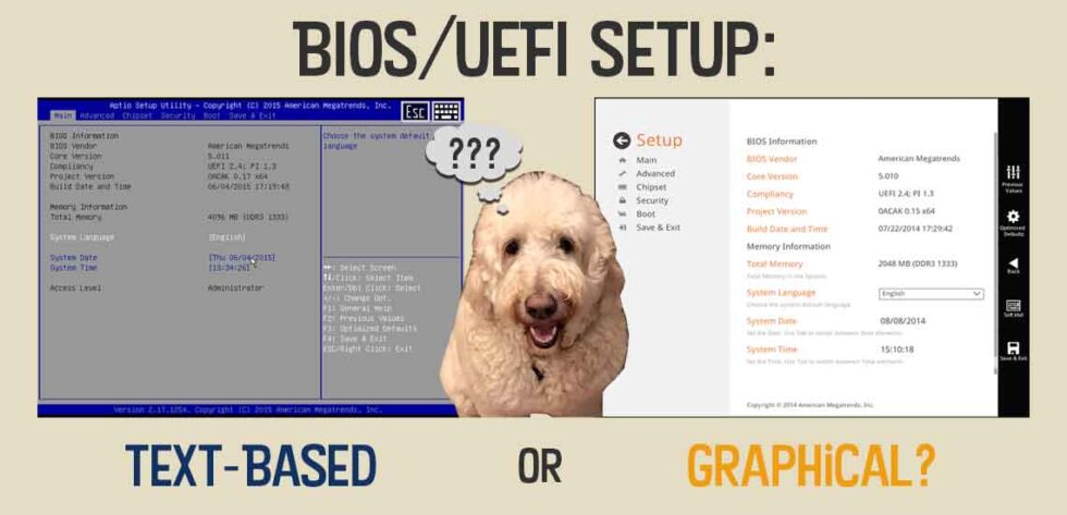 BIOS/UEFI Setup: Text-based or Graphical? - AMI